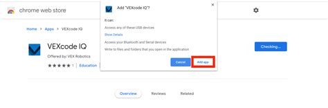 Installing VEXcode IQ On Chromebook VEX Library
