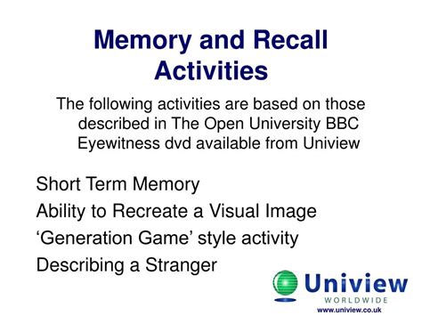how can i improve my short term memory recall