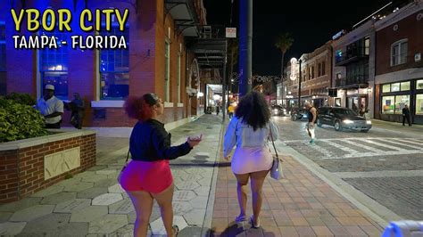 Ybor City At Night Tampa Florida Youtube