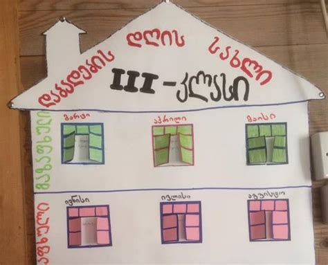 მახალაკიძეების საჯარო სკოლაში მოსწავლეებმა „დაბადების დღის სახლი“ დაამზადეს ეტალონი