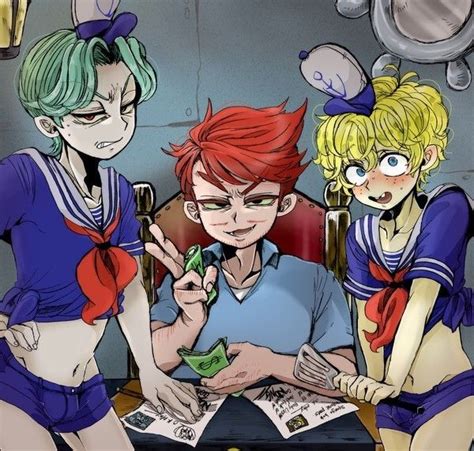 Spongebob Human Version 스폰지밥 캐릭터 일러스트 만화책 그림