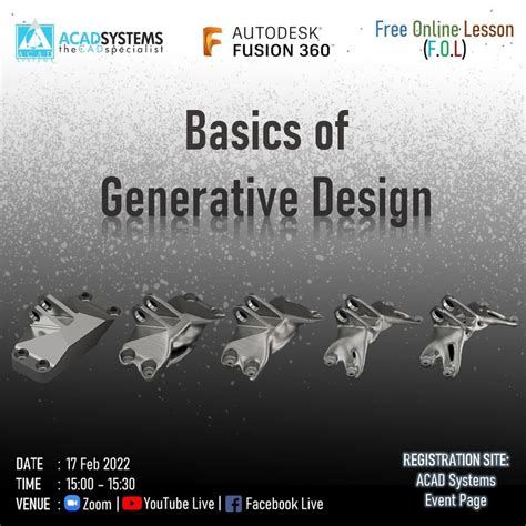 Basics Of Fusion 360 Generative Design Acad Systems Autodesk Gold Partner Training