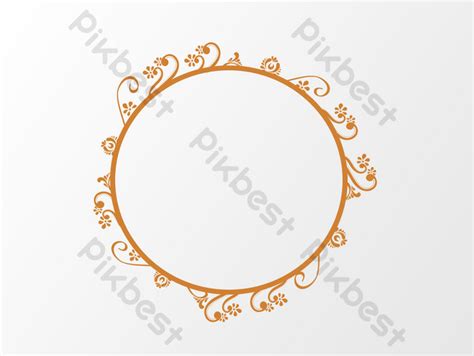 Circular Pattern Cartoon Border Design Elements PNG Images AI Free Download Pikbest