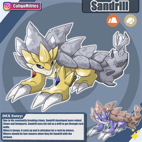 Sandrill Evolution Of Sandslash By Caligomilites On Deviantart