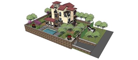 Tổng hợp 18 File Sketchup 3D Model Thiết kế cảnh quan sân vườn p5