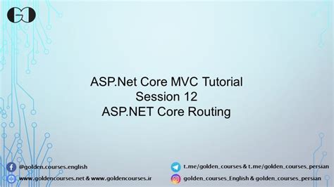 مسیریابی routing در asp core mvc جلسه 12 آموزش های طلایی