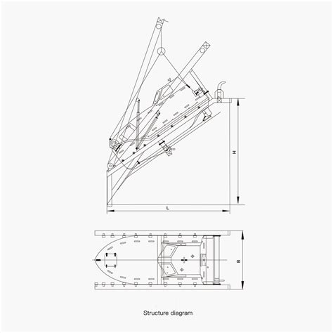 Free Fall Lifeboat Davit For Safely Operation Ysmarines