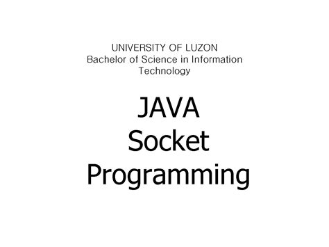 Solution Java Socket Programming Studypool