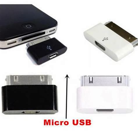 Ascromy Micro Usb Femelle Broches Adaptateur De Charge Convertisseur C Ble Chargeur