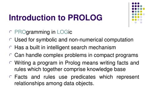 Ppt Introduction To Prolog Powerpoint Presentation Free Download Id9393571