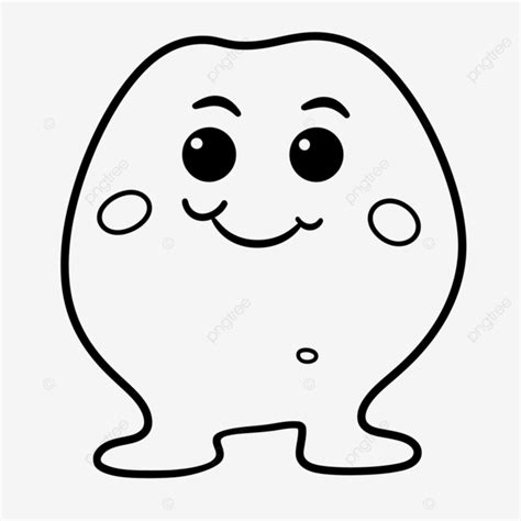 흑백 개요 스케치 드로잉의 만화 Blob 벡터 간 그리기 간 개요 간 스케치 Png 일러스트 및 벡터 에 대한 무료 다운로드 Pngtree