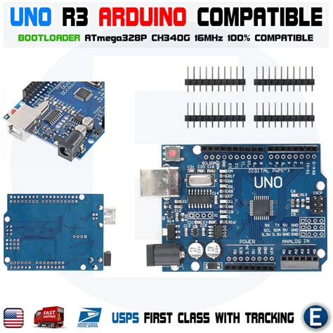 Arduino Uno R3 Ch340g Compatible Atmega328p New Version With Bootloade Eelectronicparts