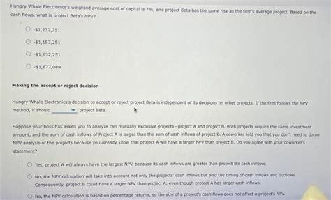 Solved Net Present Value NPV Evaluating Cash Flows With Chegg