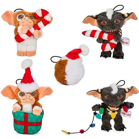 Gremlins Holiday Ornament 3 Inch Plush 5 Pack