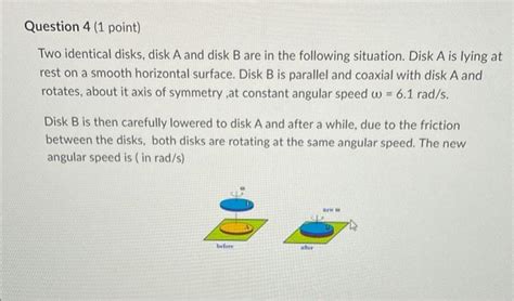 Solved Two Identical Disks Disk A And Disk B Are In The