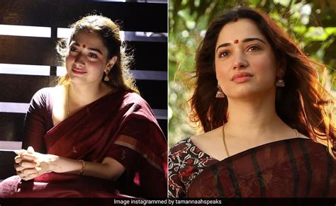 Tamanna Bhatia I Saree Tamannaah Bhatia Glows In Radiant Blue Saree
