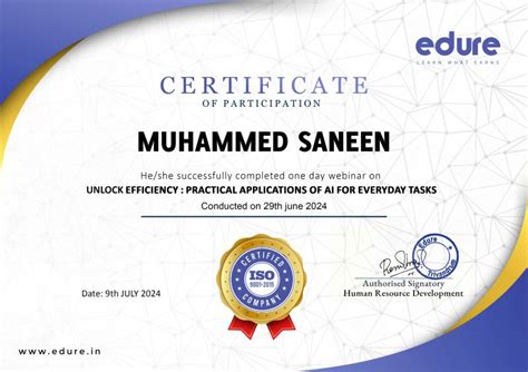 Muhammed Saneen On Linkedin 🥳🥳excited To Share That I Have Successfully Completed A One Day