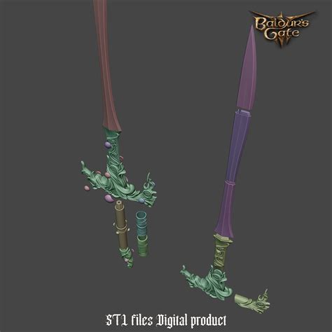 🎃 Fantasy Githyanki Laezel Greatsword Baldrus Gate 3・ 3d File For 3d Printing・cults