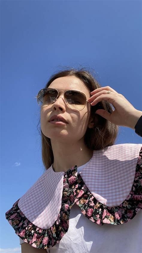 Floral Oversized Collar Women Cute Detachable Collar Statement