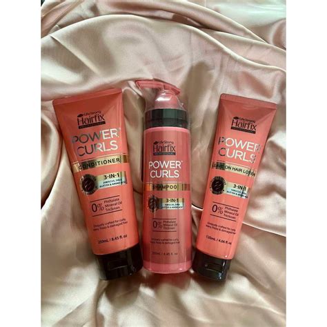 Hairfix Professional Power Curl Bundle Shampoo Conditioner And Leave On Lotion Shopee Philippines