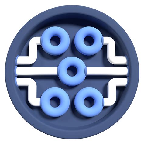 Circuit Board Futuristic Technology Icon 3d Rendering Science Circuit