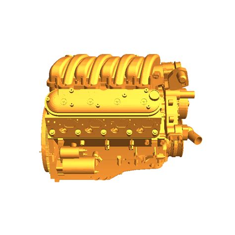 Free Vehicles And Machinery Stl Download Chevy Ls1 Engineby Dwdave