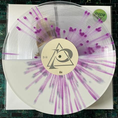 Poppy Zig White Clear Split With Purple Depop