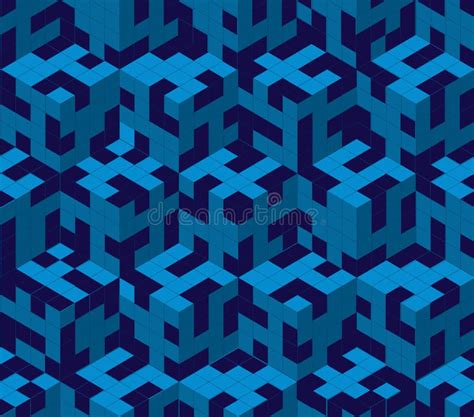 Abstract Seamless Cubes Background Stock Vector Illustration Of Pattern Geometric 233815603