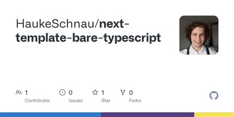 github haukeschnau next template bare typescript