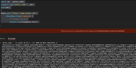 i m in a sandbox of js so i want to use axios js by eval axios s code how can i do it