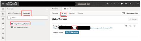 How To Add A New Vbcs Backend To Access Apis From An Oic Other Than The