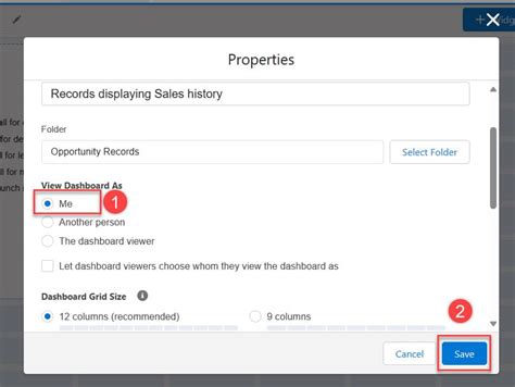 Configure Dashboard Data Visibility In Salesforce