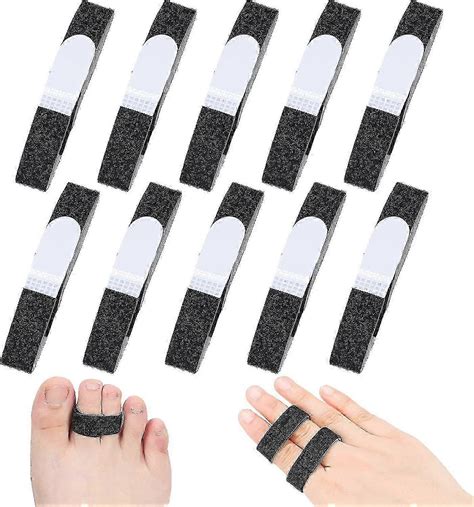 10pcs Buddy Tape Finger Straps No Slip Hook Loop Finger Splints Reusable Fabric Buddy Wraps For