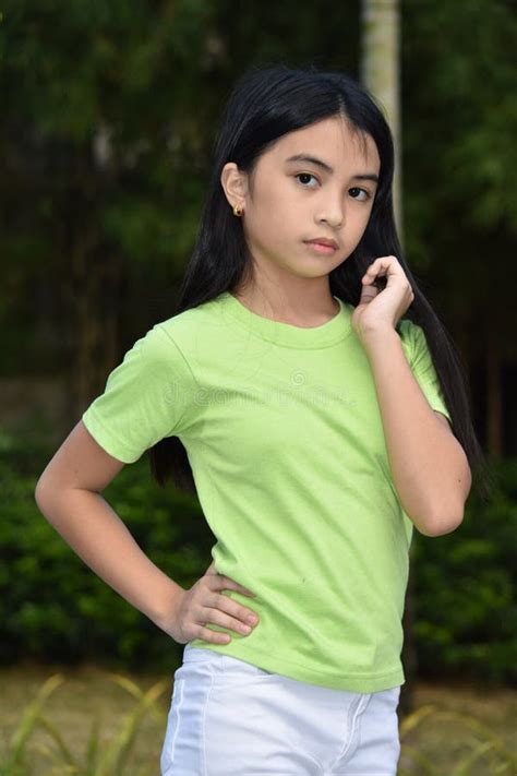 Portrait Of A Petite Asian Person Stock Image Image Of Waify Waif