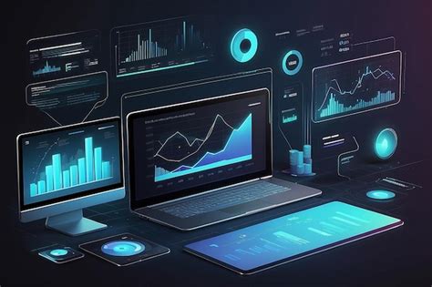 Premium Photo Visual Data Concept Illustration