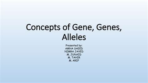 Concept Of Genespptx Pptx