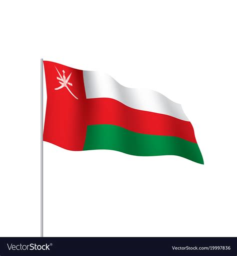 oman flag royalty free vector image vectorstock