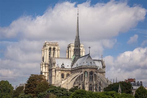 Sunset Capital House Evening Paris Notre Dame France Cathedral