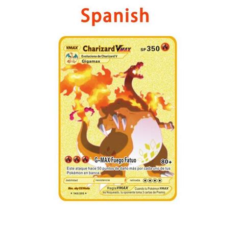 【serendipity Party】latest Pokemon Cards Metal Diy Pikachu Charizard Golden Rainbow Card Rare