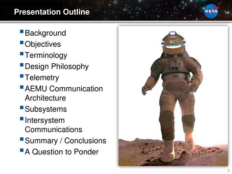 Ppt A Communication Architecture For An Advanced Extravehicular Mobile Unit Powerpoint