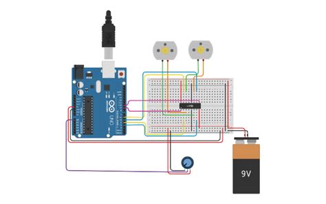 Dc Motor Control Circuit Design Simulation On Tinkerc