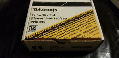 Tektronix Colorstix Printer Ink Phaser 340350360 Black 016 1307 01