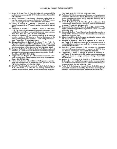 Chemical Induction Of Oncogene Mutations And Growth Factor Activity In