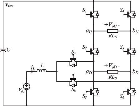 Figure From Nonisolated Dual Output Single Phase Boost Inverter With Reduced Active And