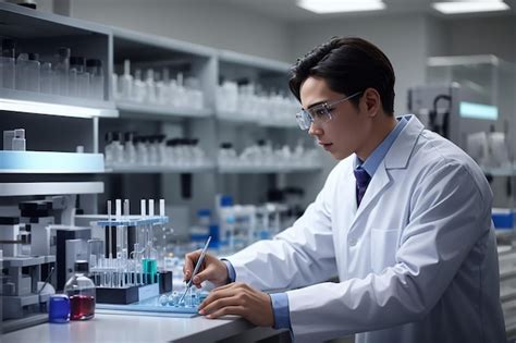 Premium AI Image Biochemistry Lab Exploration