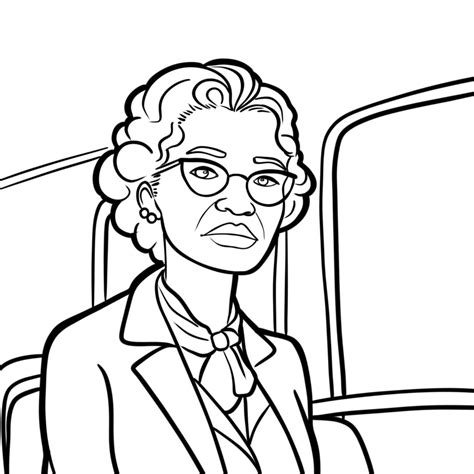 Rosa Parks Coloring Sheets Free Printable