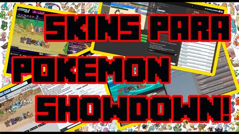 Tutorial Skins En Pokémon Showdown Youtube