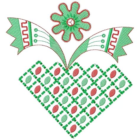 abtract machine embroidery design pattern