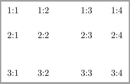 Matrices Individual Row And Column Spacing In Matrix Environment TeX LaTeX Stack Exchange