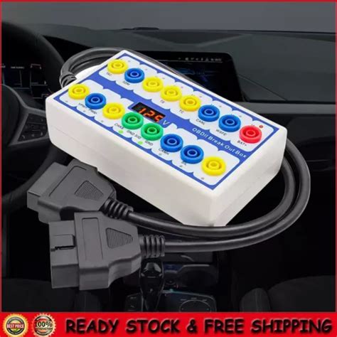 Obdii Breakout Box Indicator Light Diagnostic Connector Obd2 Interface To 16 Pin Eur 41 17